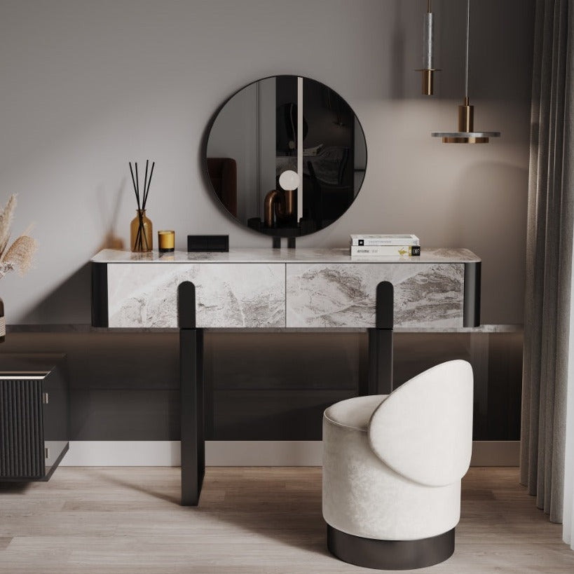 Nailer Ceramic Vanity Table with Stool and Mirror/vanity table/Dressin ...